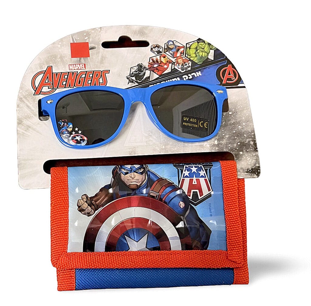 Avengers Captain America Marvel Comics Wallet & Sun Glasses set ...